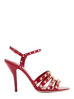 Valentino Garavani Rockstud Kidskin Sandal - Red