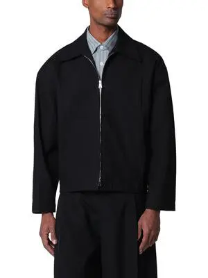NAMACHEKO Cotton Zip-up Jacket - Black