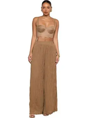 L'Agence Ethel Pleated Pants - Barley