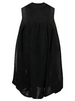 CFCL Bust Flare Sleeveless Mini Dress - Black