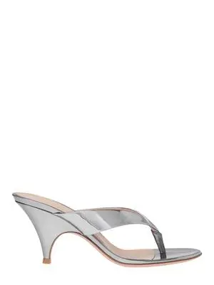 GIANVITO ROSSI Sofia Thong Sandals - Metallic