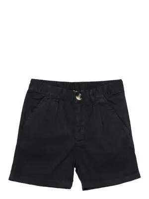 Bonpoint Chino Bermuda Shorts With Pleats - Blue