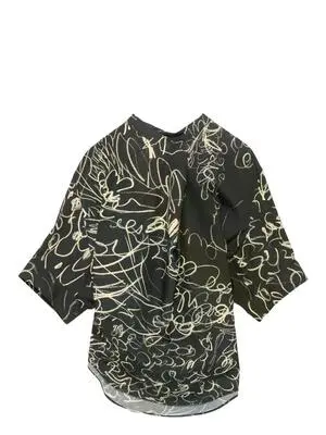JNBY Botanical Line Short-sleeve Top - Black