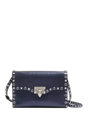 Valentino Garavani Rockstud Spike Shoulder Bag - Blue