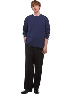 Helmut Lang Raw Hem Crewneck - Indigo