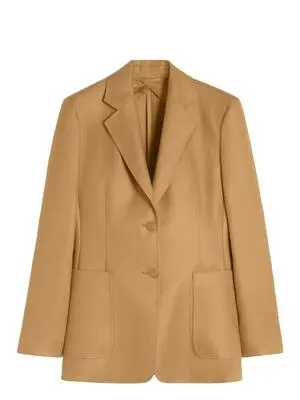 Max Mara Linen Twill Blazer Sand