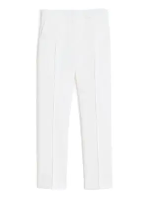 Max Mara Slim-fit Cotton Satin Trousers - Silk