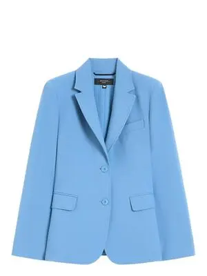 Max Mara Viscose-blend Canvas Blazer - Light Blue