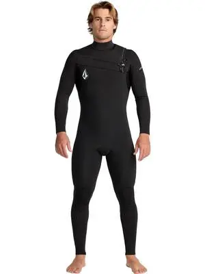 Volcom 3/2mm Modulator Chest Zip Full Wetsuit - Black