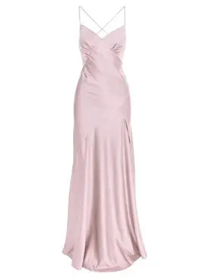 ROSERRY Seville Satin Maxi Dress Pink