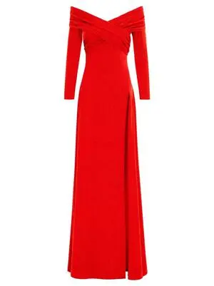 ROSERRY Tuscany Glitter Jersey Maxi Dress - Red