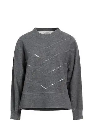 Peserico Cotton-elastane Blend Sweatshirt - Grey