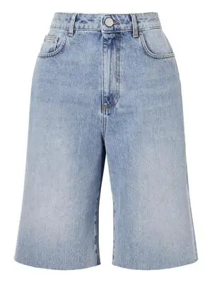 RÓHE Distressed Denim Shorts - Blue