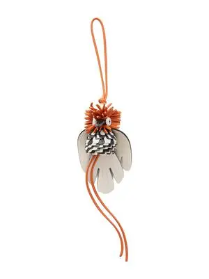 Loewe LOEWE Paula Ibiza Hoopoe Bird Leather Charm Multi