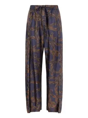 LOEWE LOEWE Paula's Ibiza Printed Silk Pants