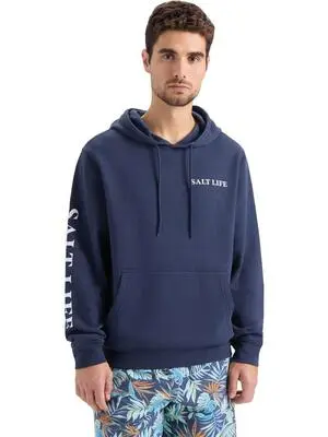 SALT LIFE United We Fish Hoodie - Navy