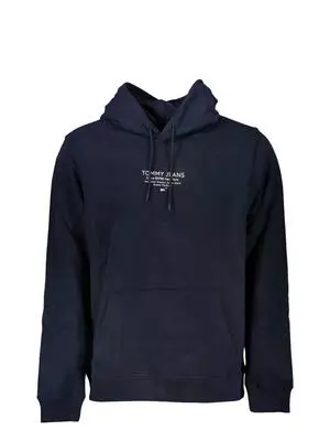 Tommy Hilfiger Logo-print Kangaroo-pocket Hoodie - Blue