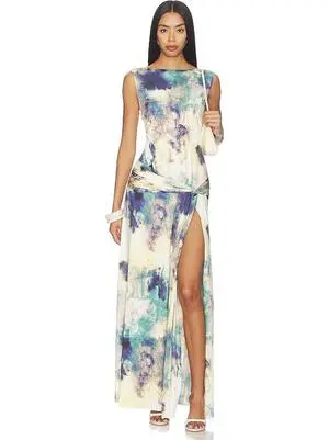 Misa Safira Maxi Dress - Abstract Expression