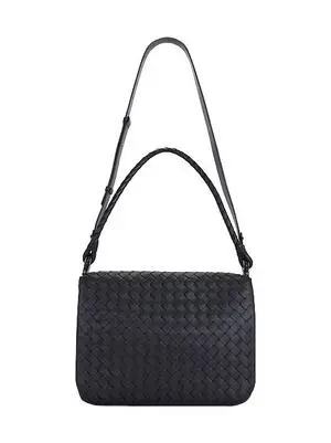 Bottega Veneta Borsa Avenue Intrecciato 15 Avenue - Midnight