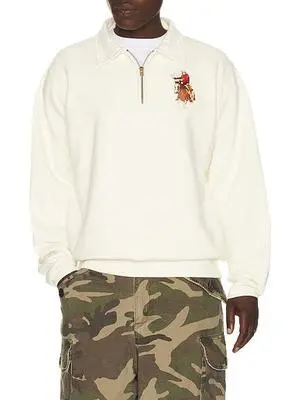 ONE OF THESE DAYS Sport Quarter Zip Pullover - Bone
