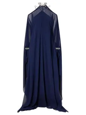 TALLER MARMO Sza Sza Silk-chiffon Gown - Blue