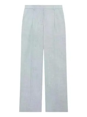 LARDINI Pleated Tailored Trousers - Blue