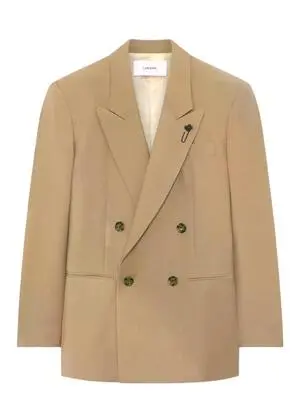 LARDINI Double-breasted Peak-lapel Blazer - Neutrals