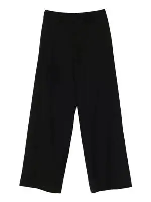 PT TORINO Lorenza Wide-leg Trousers - Black