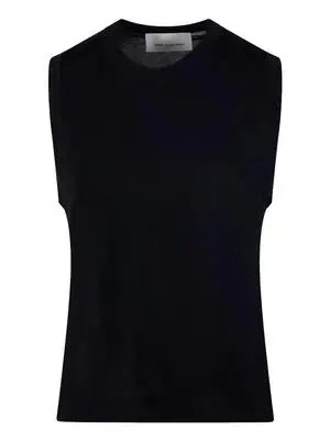AMI Paris De Coeur Tank Top - Black