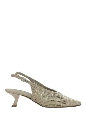 TONI PONS Woven Slingback Pumps - Neutrals