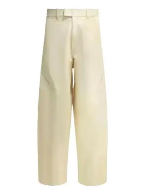 GOLDWIN Panelled Wide Leg Jeans - Neutrals