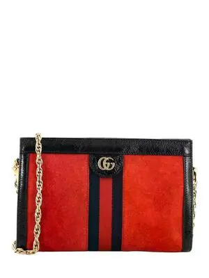 Gucci Ophidia Chain Small Shoulder Bag - Red