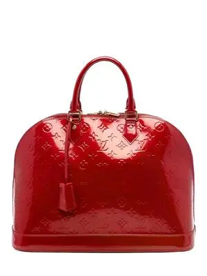LOUIS VUITTON 2008 Monogram Vernis Alma Gm Handbag - Red