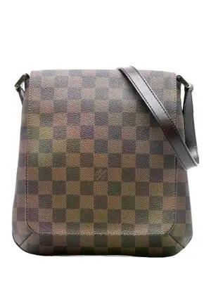 LOUIS VUITTON 2003-2010 Damier Ebene Musette Salsa Pm - Brown