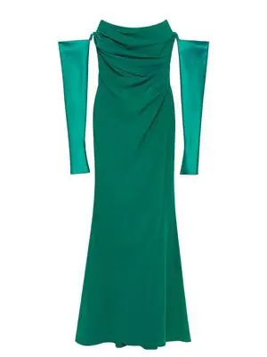 RHEA COSTA Aairah Maxi Dress - Green