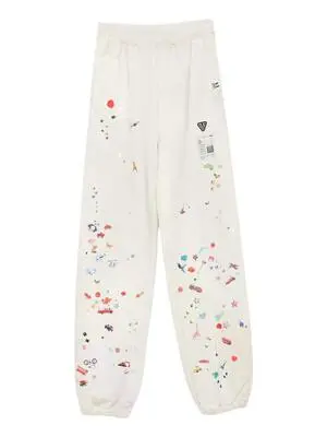 Mihara Yasuhiro Sticker-print Track Pants - Neutrals