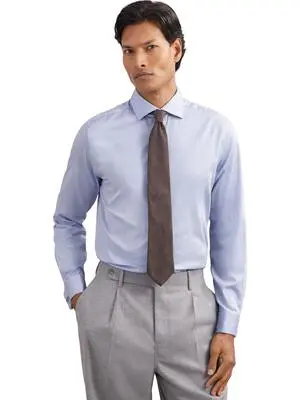 REISS Dc Remote Regular Fit Regular-fit Cotton-satin Stripe Shirt