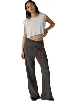DIESEL® P-anta Pull-on Wide Leg Pants - Grey