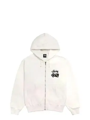 StÜssy Dice Print Zip Hoodie - Neutrals