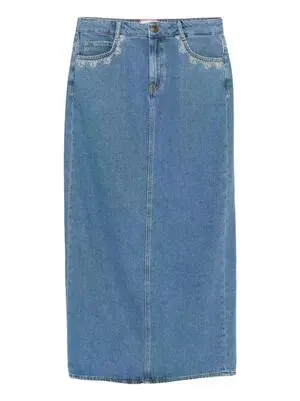 PENNYBLACK Embroidered Maxi Skirt - Blue
