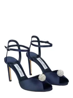 JIMMY CHOO Jimmy Choo Sacora 85 Pumps With Crystal Embellishment Blue