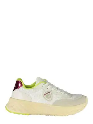 BLAUER. Logo-patch Perforated Sneakers - Neutrals