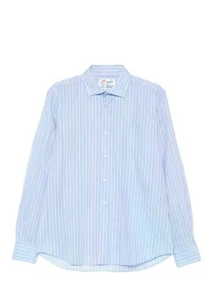 MC2 SAINT BARTH Striped Long-sleeve Shirt - Blue
