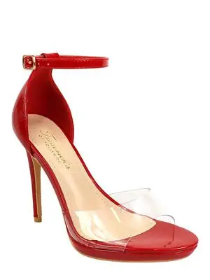 Frederick's Of Hollywood Stacy Ankle Strap Heels - Red