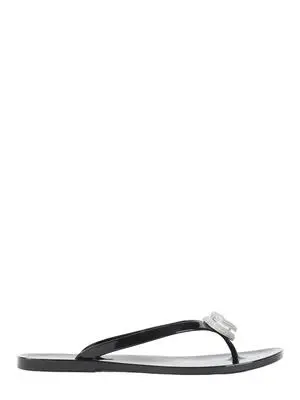 Mach & Mach Crystal-embellished Sandals - Black