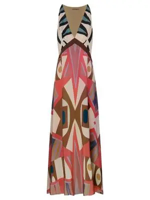 VOLANTIS Granada Maxi Dress - Neutrals