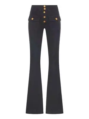 Seafarer Anais High-waisted Flared Jeans - Black