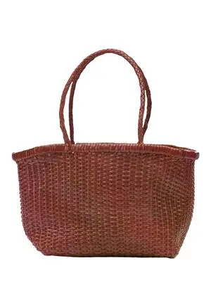 Dragon Diffusion Small B Weave Leather Shoulder Bag - Brown