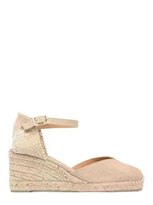CastaÑer Chiarita Buckle-fastening Wedge Espadrilles - Neutrals