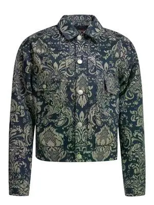 Junya Watanabe X Levi's® Damask-pattern Denim Jacket - Blue